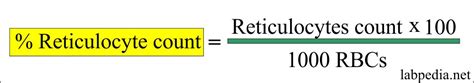 Reticulocyte Count Retic Count And Interpretations