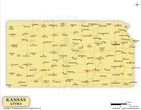 Kansas Cities Map Kansas State Map With Cities