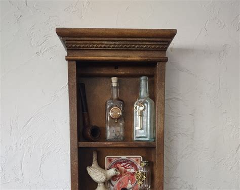Rustic Classical Style Wall Shelf Made To Look Antique Etsy