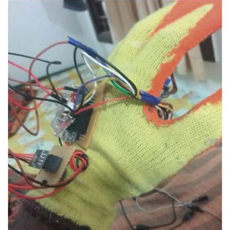A Flex Sensor Interfaced In Glove B Human Finger Gesture Detection Download Scientific