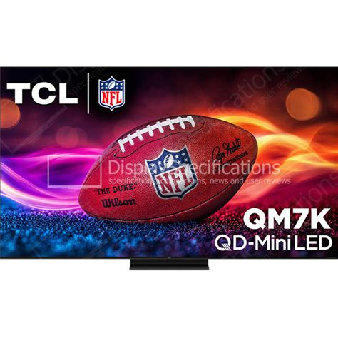 64 5 TCL 65QM7K Specifications