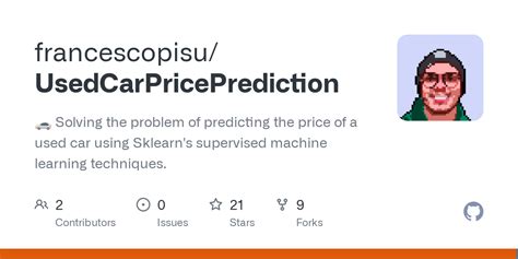 Github Francescopisuusedcarpriceprediction 🚗 Solving The Problem Of Predicting The Price Of