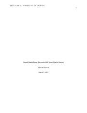 APPLIED FINAL Sexual Health Paper Docx SEXUAL HEALTH PAPER Two And A Half Men 1 Sexual Health