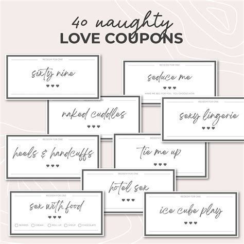 Sexy Coupons Printable Etsy Sexy Coupons Printable Etsy