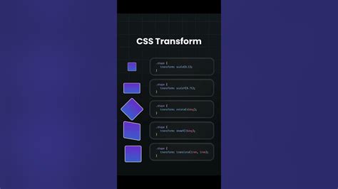 Css Transform Property Css Transform Property Explained With Animation Short Shorts