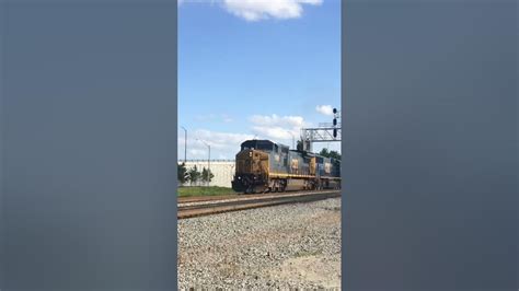 Csx Dash 8 With P5 And Sd70m In Notch 8 Train Csx Railroad P5 Notch8 Lakeland Csxtrains