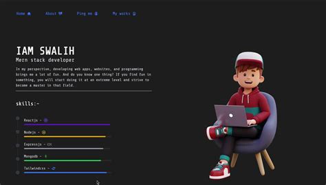 Muhammed Swalih On Linkedin 🟢 I Build A Simple Portfolio Website With Reactjs And Tailwindcss Hope