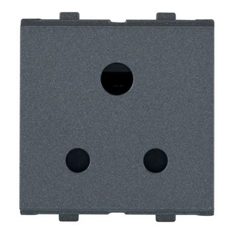 66404 16a 3pin Round Socket 2 Module Isi Roma At ₹ 271 Piece In