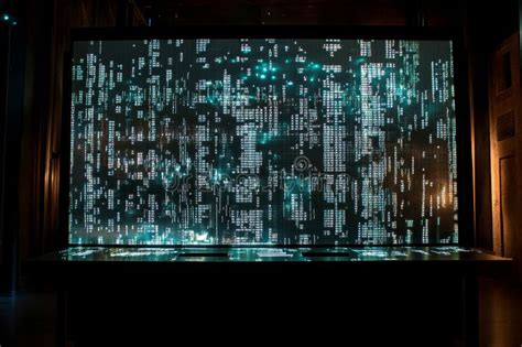 Data Analytics Dashboard Displaying Visualizations In Modern Office Environment During Evening