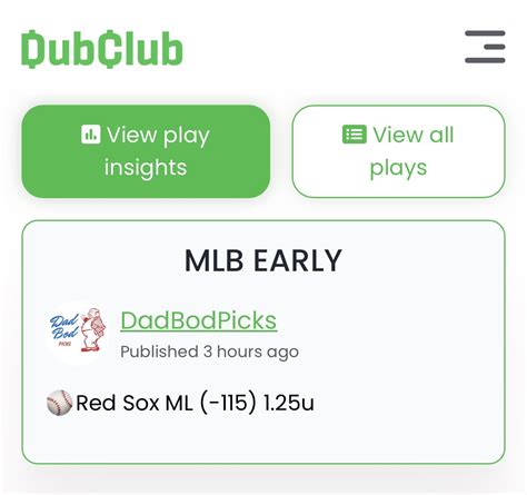 Dad Bod Picks On Twitter 63 Recap ⬆️6 3 35u Mlb ⚾️red Sox Ml💰