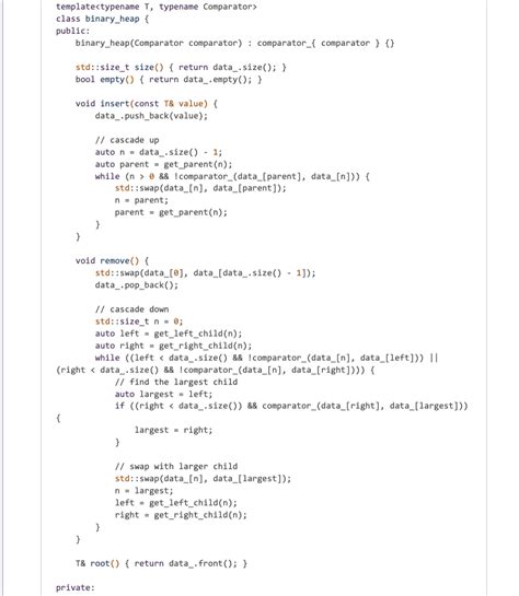Solved Analyze The Binary Heap Data Structure Give The Time