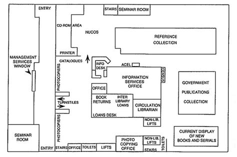 1972 2012 Floor Plans Of Robertson Library