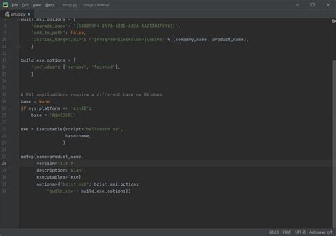 create a python executable and msi installer using cx freeze alexandru marin