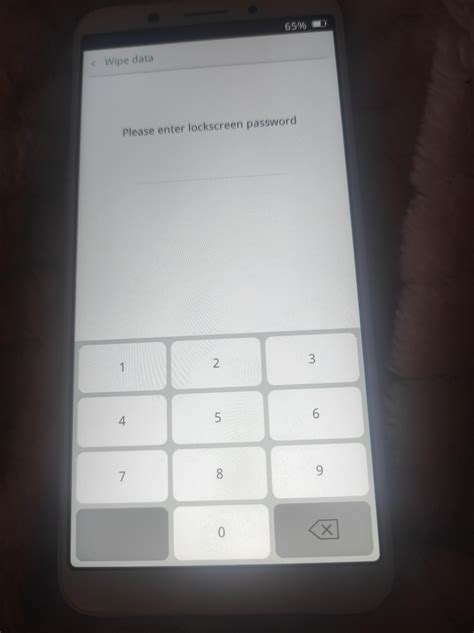 Oppo Phone Requires Password To Wipe Data R Oppo