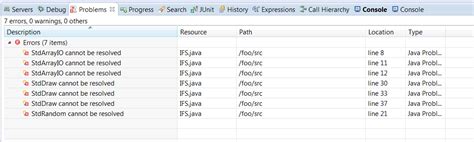 Eclipse Java Classname Arg