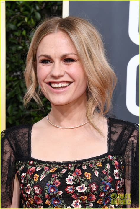 Anna Paquin Goes For Floral Look At Golden Globes 2020 With Stephen