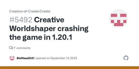 Creative Worldshaper Crashing The Game In 1201 · Issue 5492