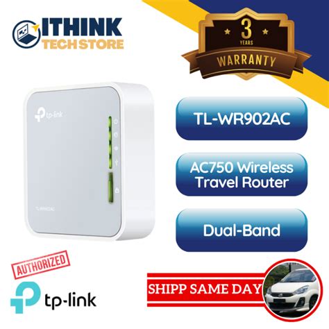Tl Wr902ac Ac750 Wireless Travel Router Lazada