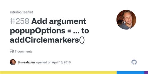 Add Argument Popupoptions To Addcirclemarkers · Issue 258