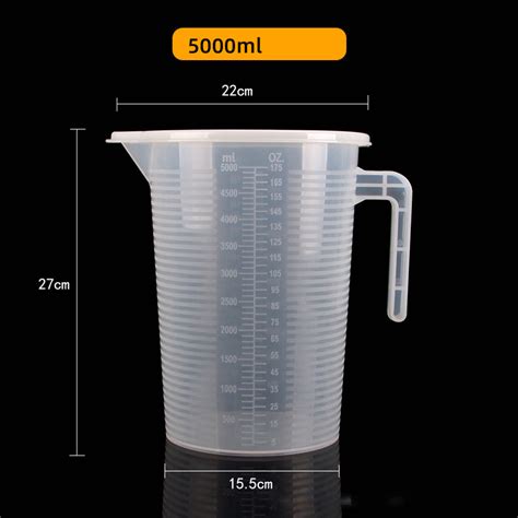 Amity Clear Plastic Measuring Cup Pitcher Liquid Measure Jug Cup