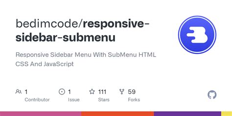 GitHub Bedimcode Responsive Sidebar Submenu Responsive Sidebar Menu