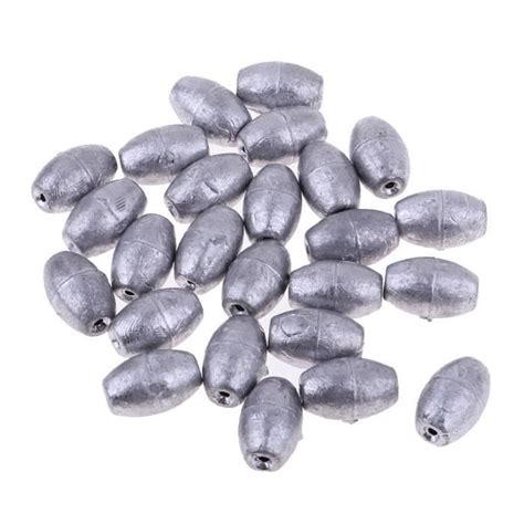 Poids De Plombs De Pêche De La Meilleure Qualité 25pieces Poids De