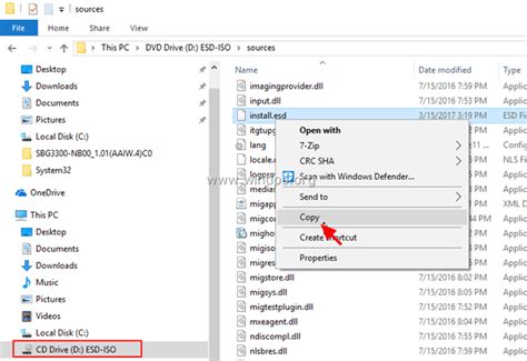 How To Extract Install ESD To Install WIM Windows WinTips Org