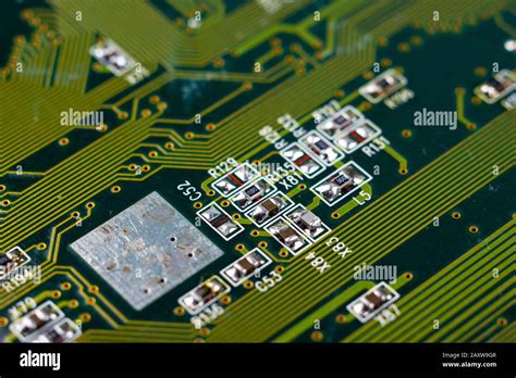 Electronic Circuit Board Part Of Electronic Machine Component Concept Technology Of Computer