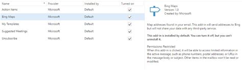 Solved Bing Maps Add In In Exchange 2016 Experts Exchange