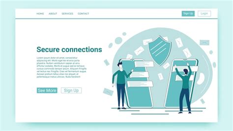 premium vector secure connections using antivirus programs secure