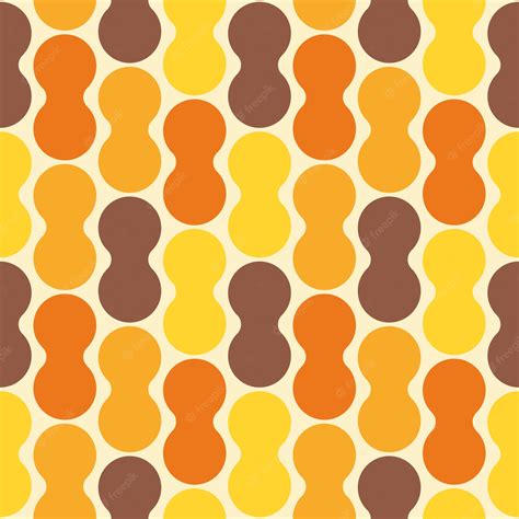 Premium Vector Colorful Nostalgic Retro Seamless Pattern Design