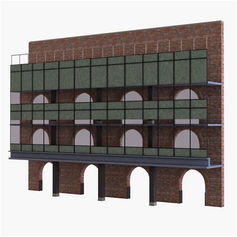 인더스트리얼 스타일의 벽돌 로프트 건물 3d 모델 Turbosquid 2149301