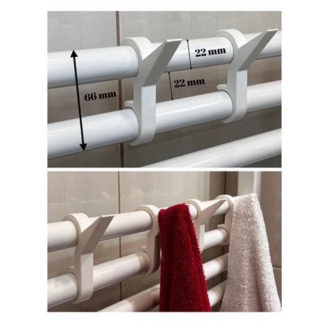 Set 4 Cuiere Tip Carlig Pentru Prosop Baie Plastic Emagro