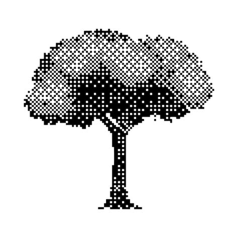 Premium Vector Bitmap Of Tree Icon