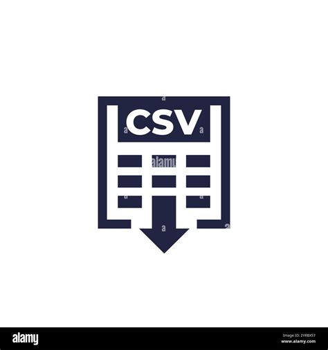 Csv Icon Download Data File Vector Stock Vector Image And Art Alamy