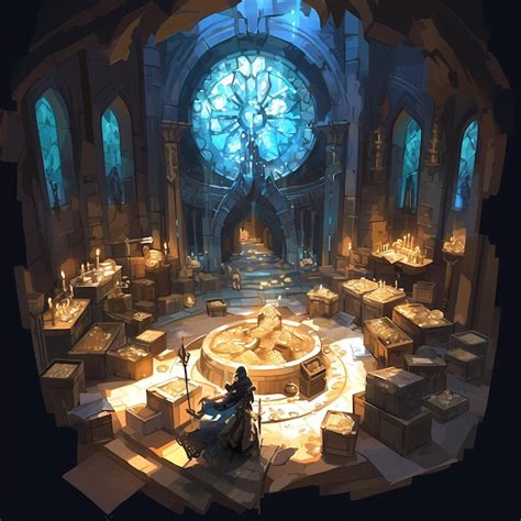 Premium Photo Mysterious Treasure Room Illustration
