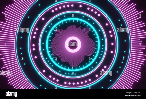 close up digital graph hud display interface pink graph shaped