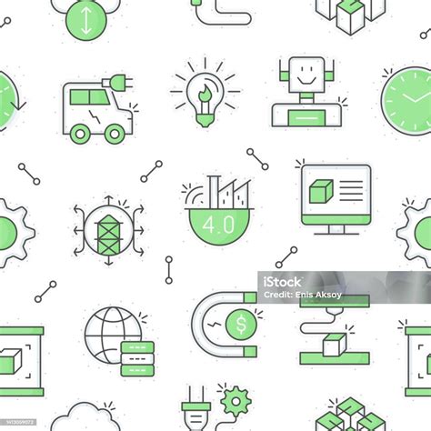 Digitalization Seamless Pattern Stock Illustration Download Image Now