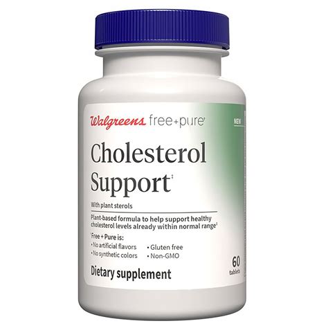 Walgreens Free And Pure Cholesterol Support With Plant Sterols Walgreens