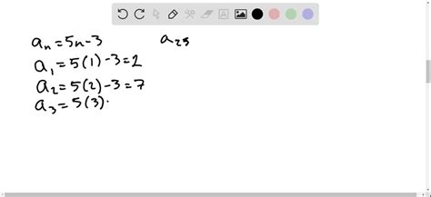 solved write the first five terms of each sequence and then find the