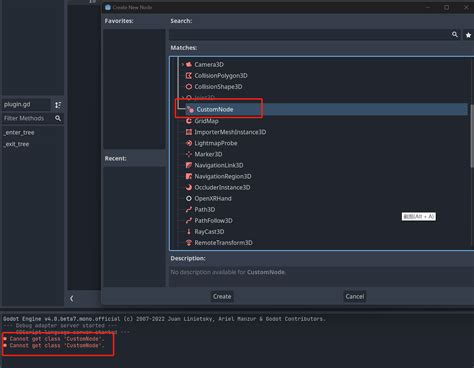 Cannot Get Class For Custom Node · Issue 69534 · Godotenginegodot