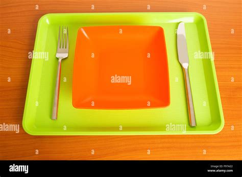 Set Of Utensils Arranged On The Table Stock Photo Alamy