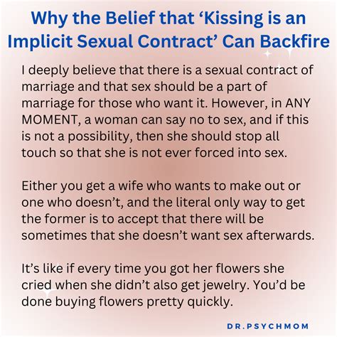 If Kissing Is An Implicit Sexual Contract This Is Why Your Wife Doesn T Touch You Dr Psych Mom