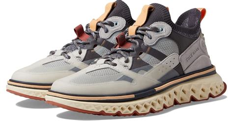 Cole Haan Leather 5zerogrand Work Sneaker In Blue Metallic For Men Lyst