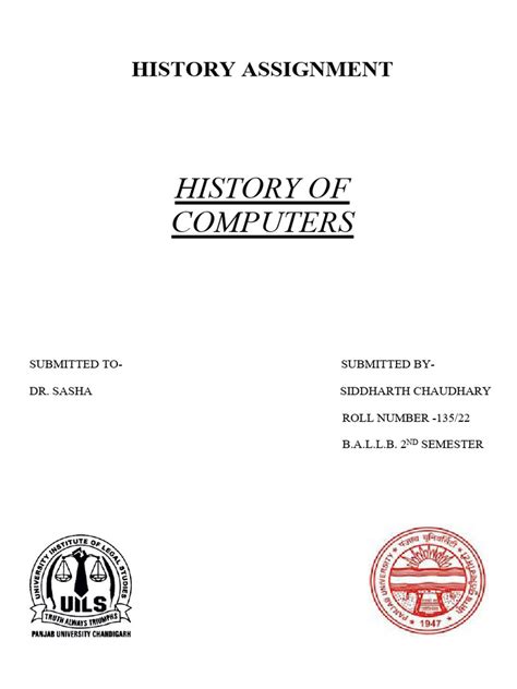History Of Computers Pdf Personal Computers Computing