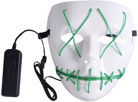 Sunreek Halloween Scary Mask Halloween Cosplay Led Costume Mask El