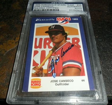 Jose Canseco Autographed Memorabilia Signed Photo Jersey
