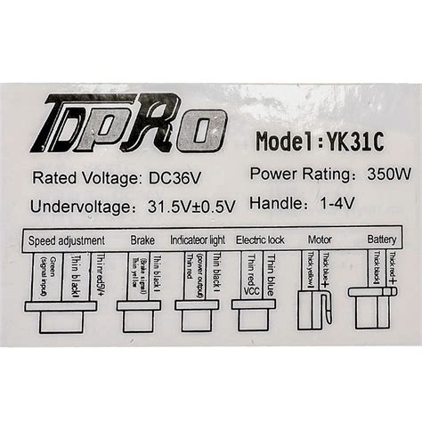 Electric 36 Volt 350 Watt Brush Speed Controller B Vicedeal