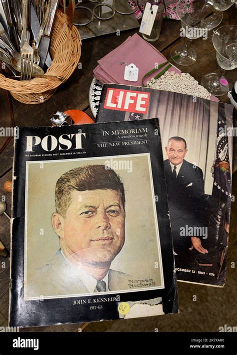 Vintage 1963 Issues Of The Saturday Evening Post And Life Magazine With