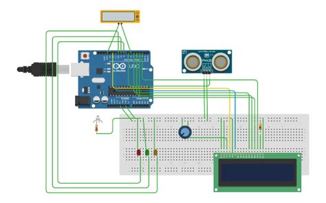 Circuit Design Proximity Sensor Tinkercad